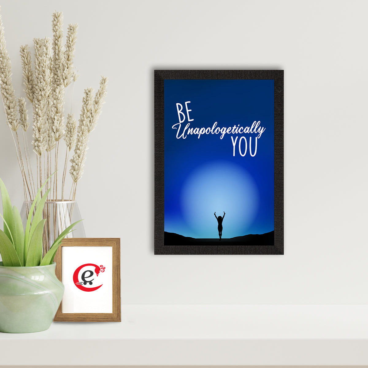 "Be Unapologetically you" Motivational Quote Satin Matt Texture UV Art ...