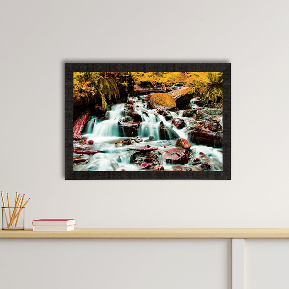Buy Beautiful Waterfall Canvas Paintings Online | Waterfall Art ...