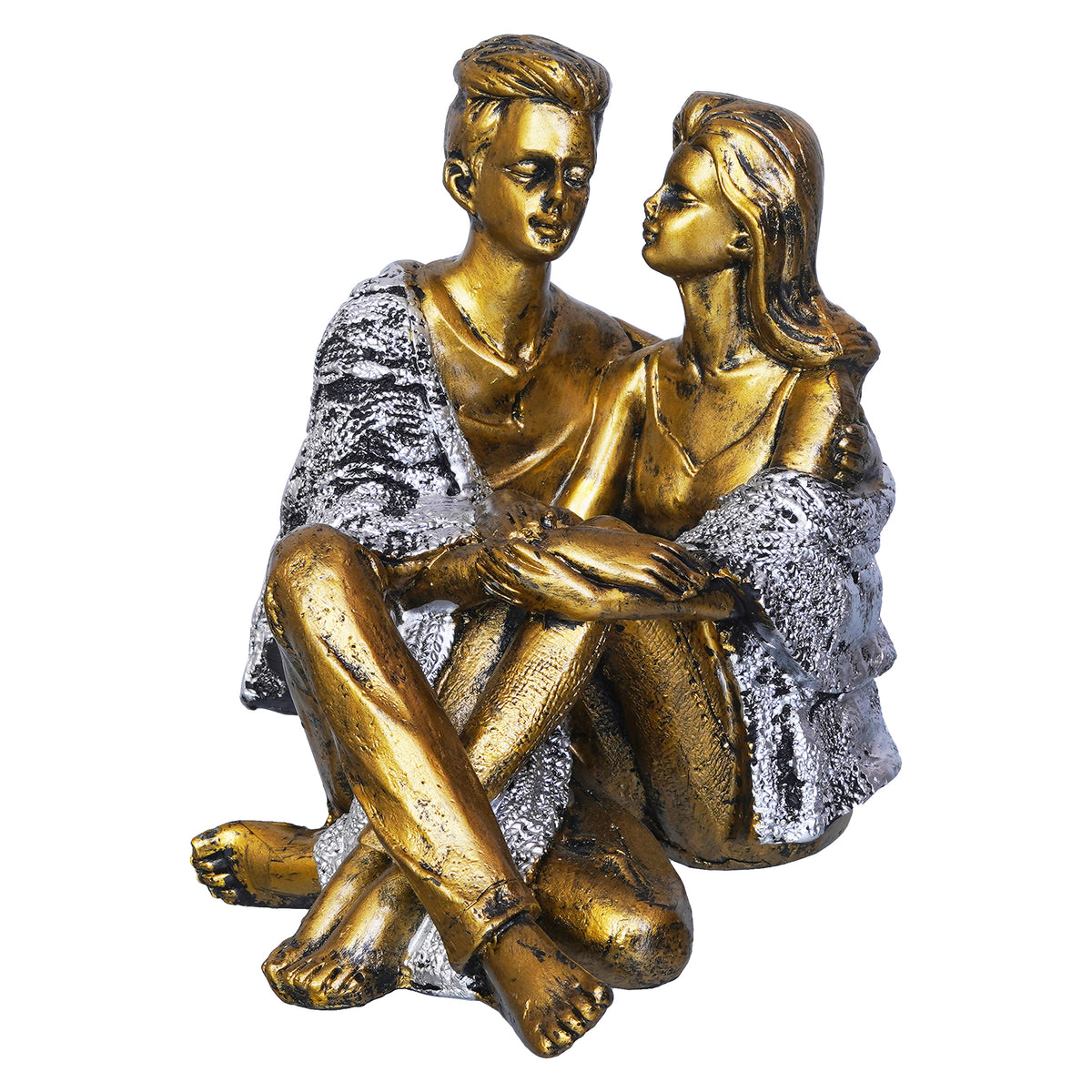 Lovely Sitting Couple Statue Human Figurine Showpiece – eCraftIndia