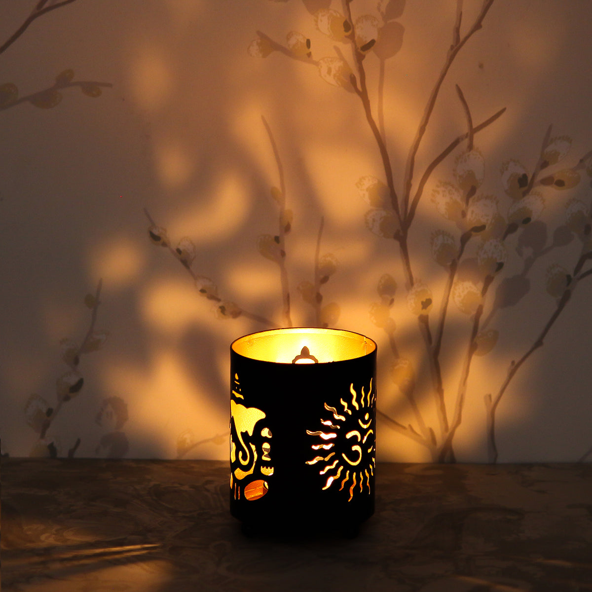 Shadow Tea Light Holder | Om Design Tea Light Holder Online ...