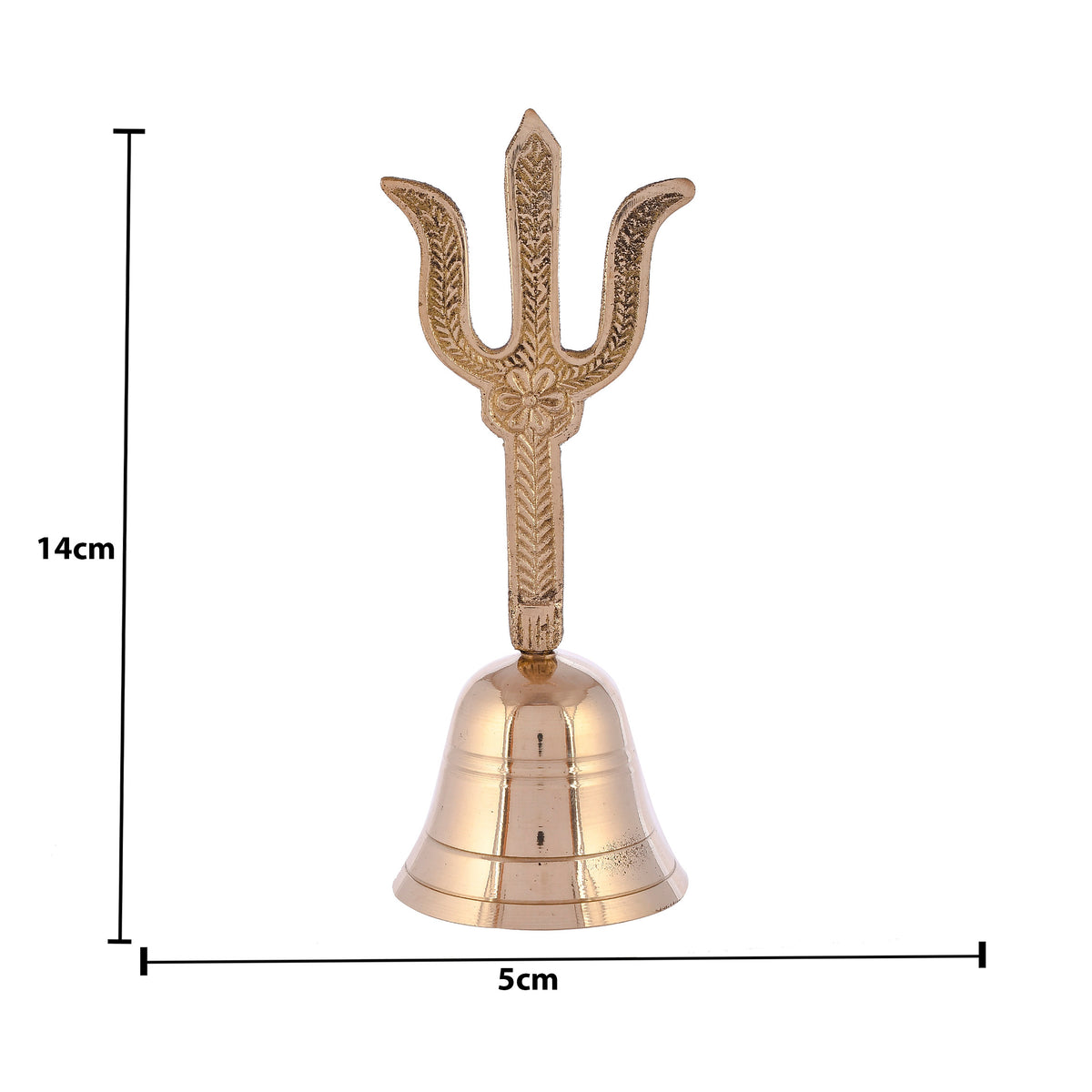 Silver Decorative Om Symbol Brass Pooja Bell – eCraftIndia