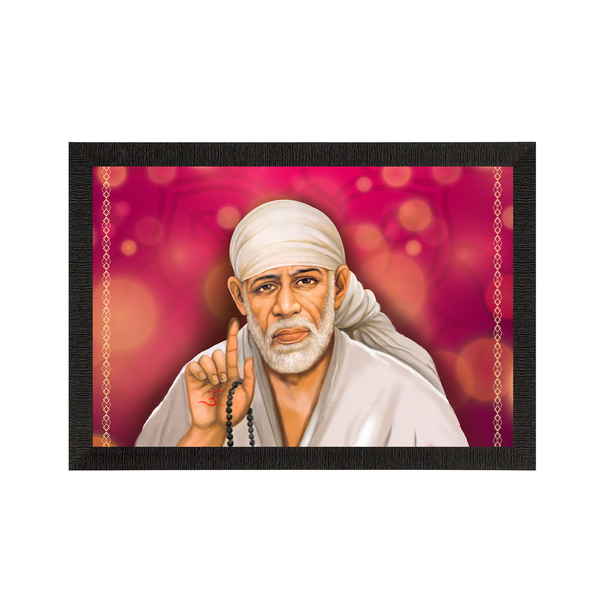 Sai Baba Satin Matt Texture UV Art Painting - eCraftIndia Online