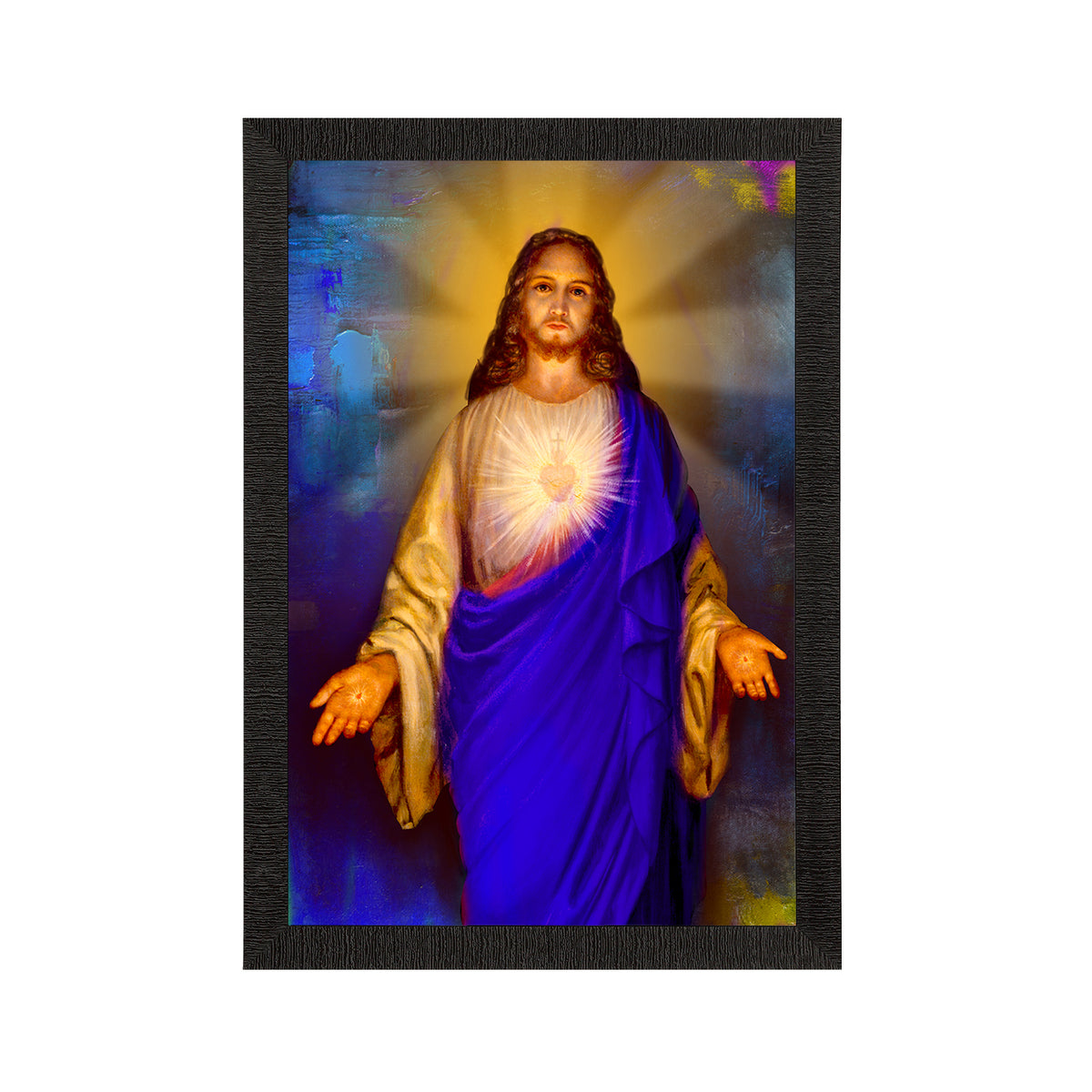 Jesus Christ Satin Matt Texture UV Art Painting - eCraftIndia Online