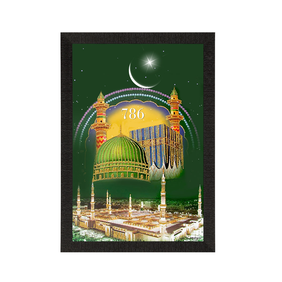 Islam Mosque Satin Matt Texture UV Art Painting - eCraftIndia Online