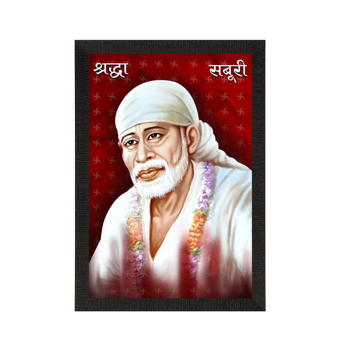 Sai Baba Satin Matt Texture UV Art Painting - eCraftIndia Online