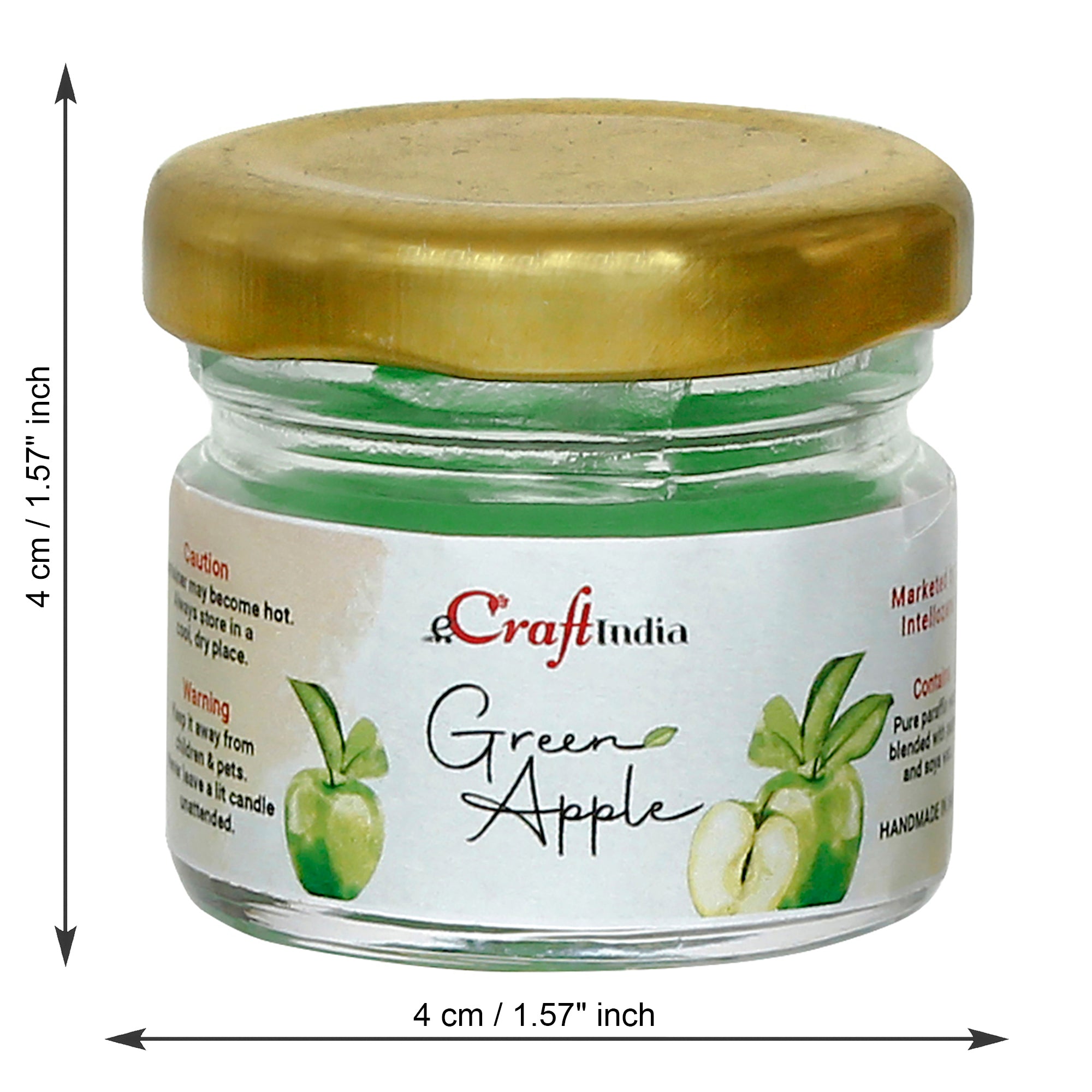 eCraftIndia The Mini Jar Gift Box - Set of 6 Lavender, Green Apple, Ro
