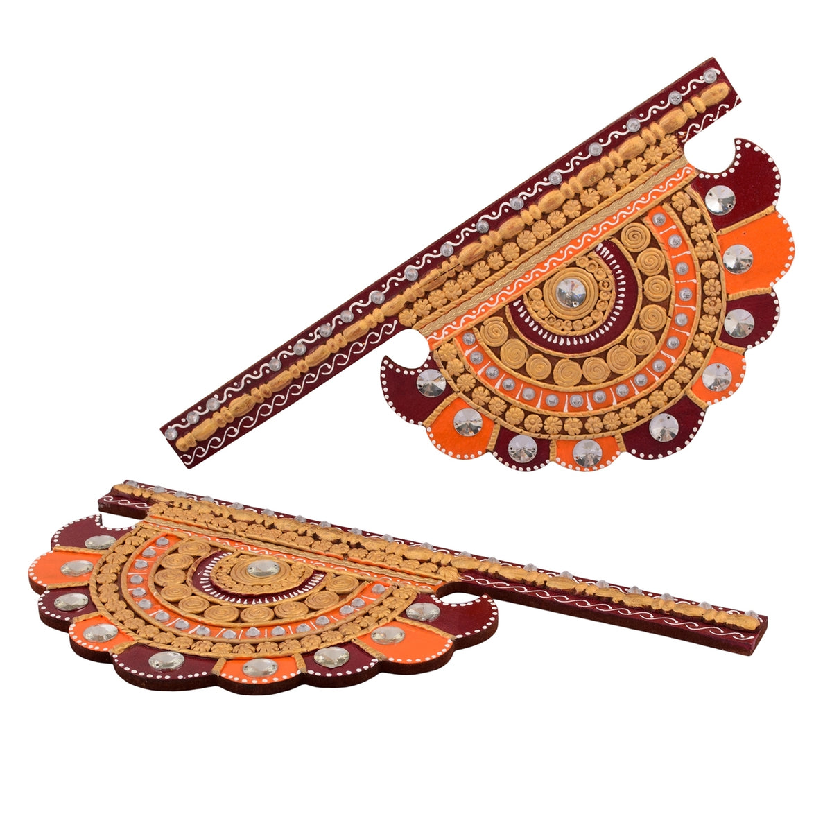 Wooden Decorative Pankhi Wall Hanging - eCraftIndia Online