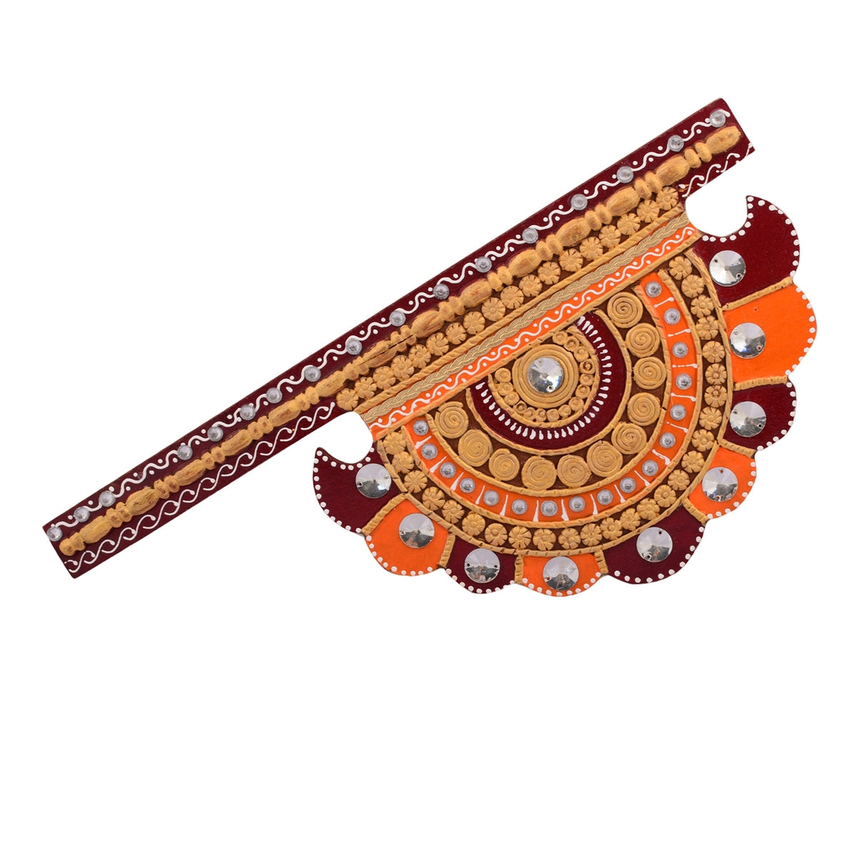 Wooden Decorative Pankhi Wall Hanging - eCraftIndia Online