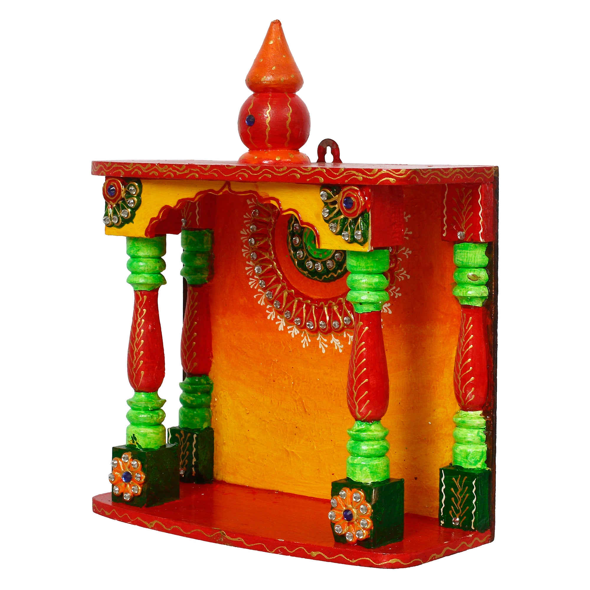 Papier Mache and Wooden Handcrafted Temple - eCraftIndia Online