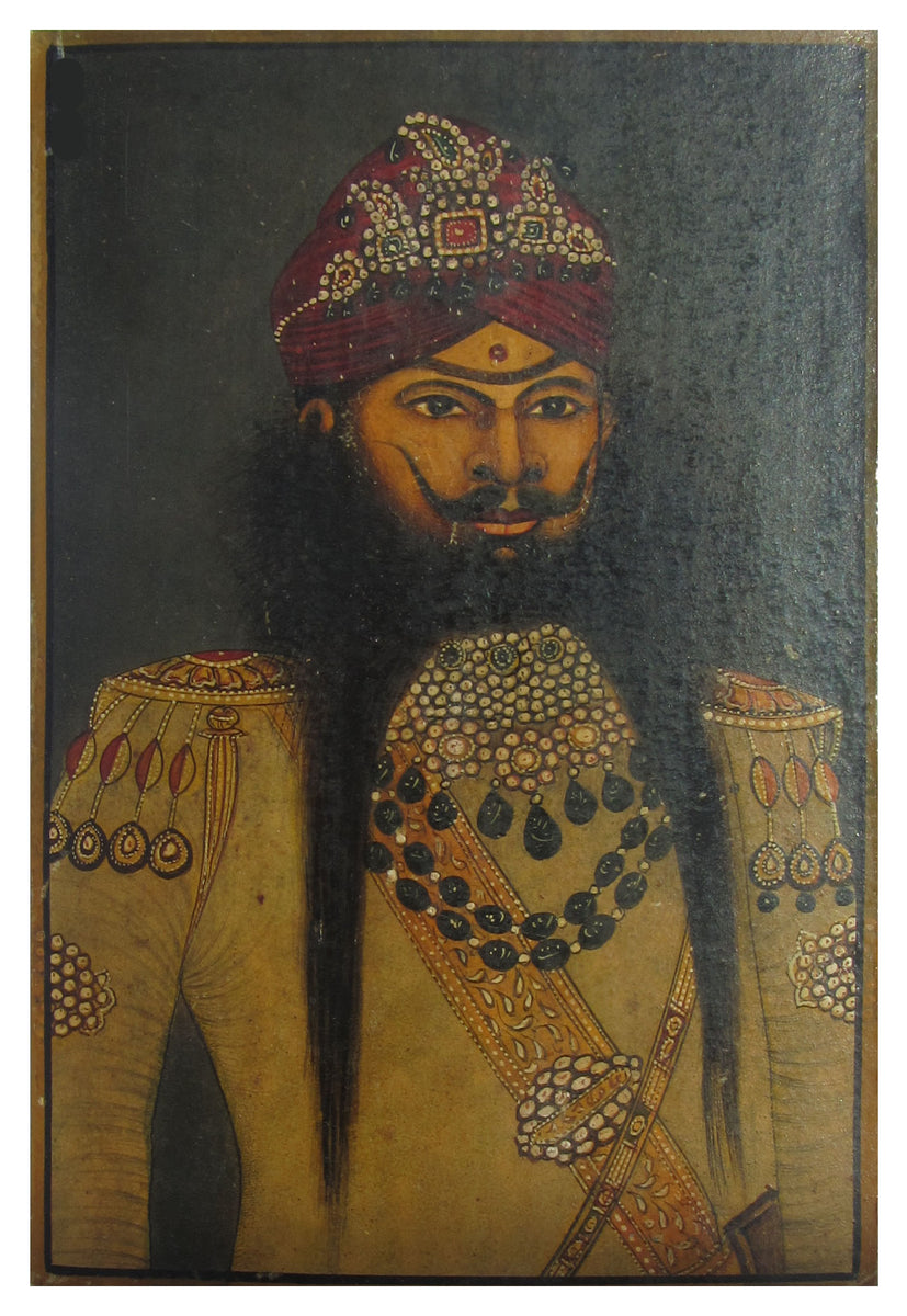 Nawab of Mughal Dynasty Original Art Paper Painting - eCraftIndia Online