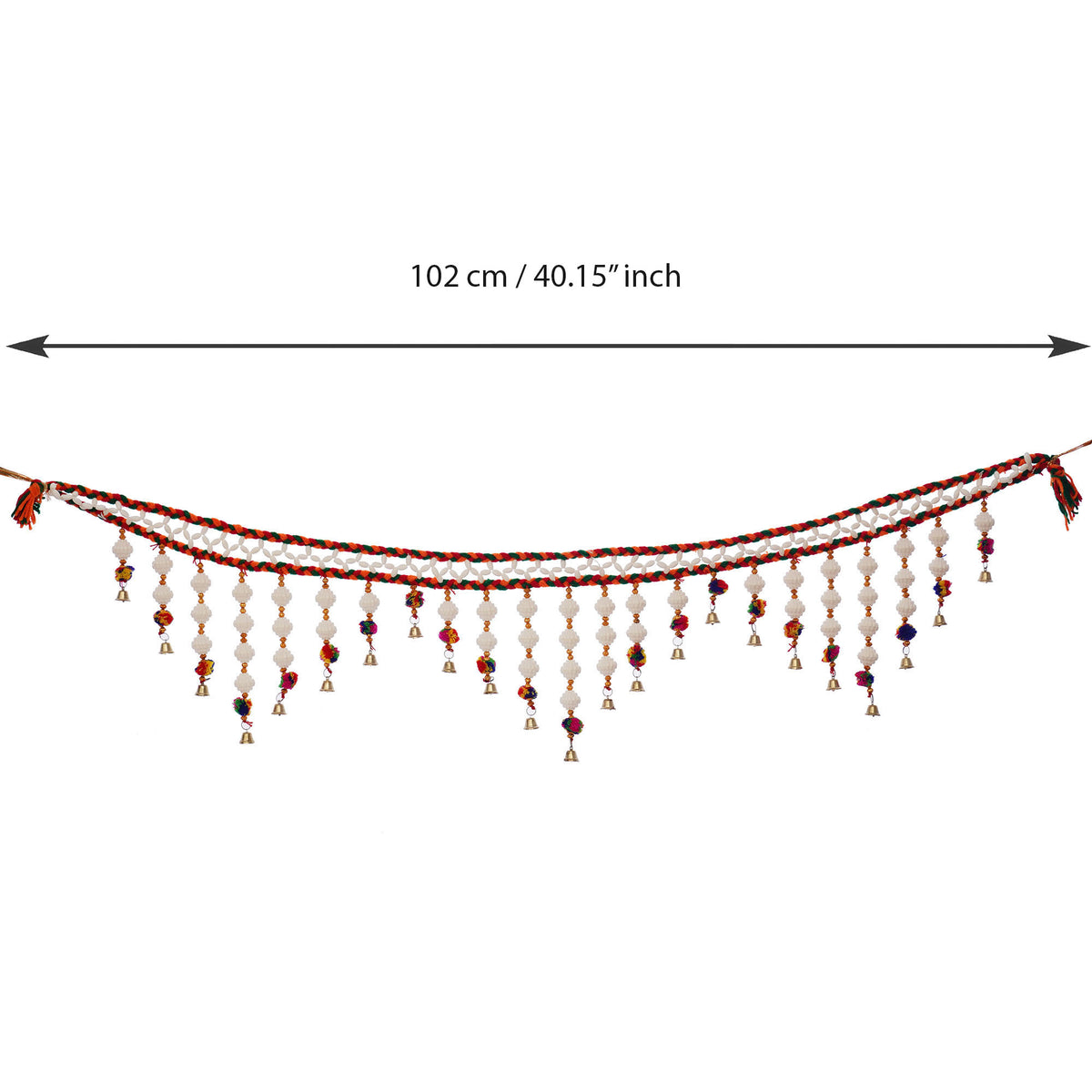 Decorative Colorful Bandarwal/Toran Door Hanging with Shells ...