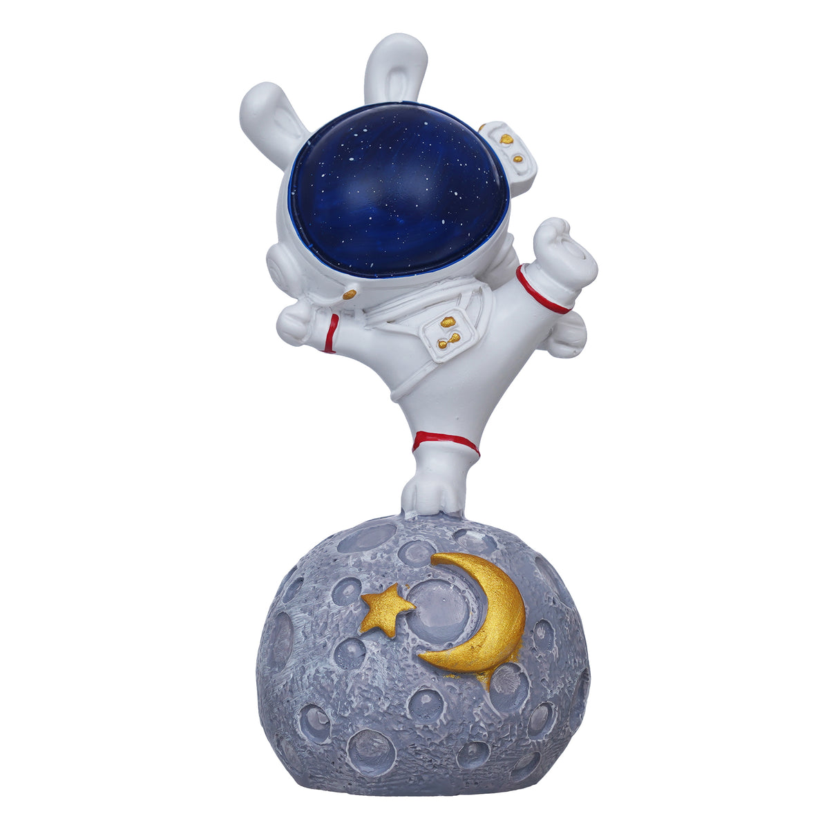 eCraftIndia Astronaut Statue Spaceman Figurine Sky Rabbit Standing on